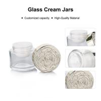 China 35g Oval Shape Transparent Clear Plastic Bottle With Silver Lid For Empty Cream Jar for sale