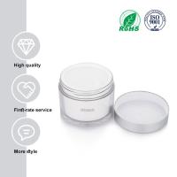 China 100g Double Layer Empty Face Cream Jars Plastic Customizable With Silver Lid for sale