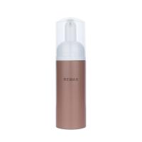 China 150ml Plastic White/Brown Cylindrical Smooth Bottle With White Pump For Foam Pump Bottle for sale