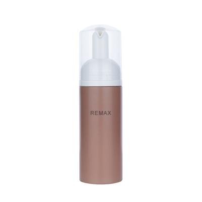 China 150ml Plastic White/Brown Cylindrical Smooth Bottle With White Pump For Foam Pump Bottle for sale
