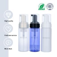 China 50/100/150ml Plastic white/transparent/blue cylindrical smooth/frosted bottle with white/black pump for Foam Pump Bottle for sale