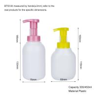 China 300ml 450ml Foam Pump Bottle Heads Round Soap Foam Dispenser Bottle for sale