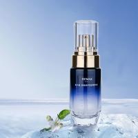 China 20g color customized Gradient Glass Blue Skincare Bottle For Lotion  Luxury Glass Cosmetic Bottles for sale