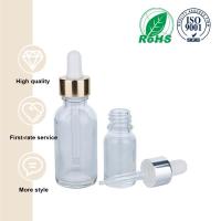 China 33MM 25MM Essential Oil Glass Cosmetic Dropper Bottles for sale