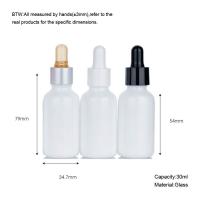China Smooth 30ml White Cylindrical Cosmetic Dropper Bottles Pink Orange for sale