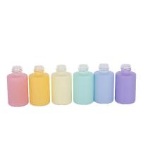 China 30ml Macaron Frosted Glass Cosmetic Dropper Bottles For Essential Oils for sale