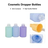 China 30ml Macaron Frosted Glass Cosmetic Dropper Bottles For Essential Oils for sale