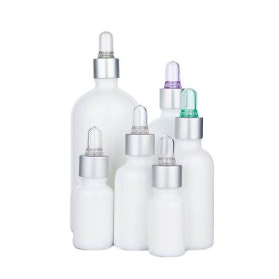 China Ceramic Cosmetic Dropper Bottles Set 10ml 15ml 30ml For Essential Oil for sale