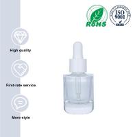 China 25ml Clear Glass Cosmetic Dropper Bottles for sale