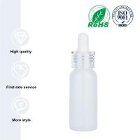 China 30ml White/Transparent Cylindrical Clear Plastic Bottle With White Drop For Empty Dropper Bottle for sale