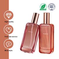 China Craftsmanship 100ml Pink Gradient Glass Oil Bottle For Cosmetic for sale