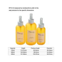 China White Oil Cosmetic Bottle 150ml 200ml 300ml Gold Shoulder Perfume Oil Bottle for sale