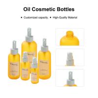 China White Oil Cosmetic Bottle 150ml 200ml 300ml Gold Shoulder Perfume Oil Bottle for sale