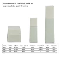 China Luxury Glass Cosmetic Packaging Bottle Skincare Set Matt Green 30ml 100ml 125ml 50g for sale