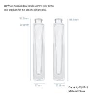 China 10ml 20ml Glass Perfume Bottle Transparent Crystal Clear & Leak-Proof for sale