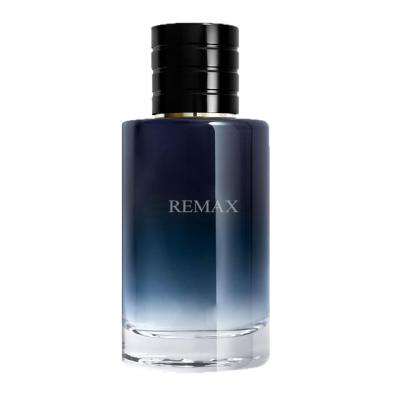 China UV Coating Glass Perfume Bottle 50ml Frosted With Black Threaded Cap for sale