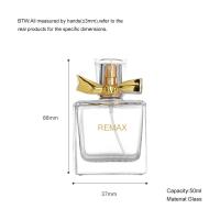 China Luxury 50ml Glass Perfume Bottle 10000pcs With Gold Bow Cap for sale