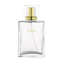 China 50ml Transparent Glass Clear Rectangle Bottle With Transparent Lid For Cosmetic Glass Bottles for sale