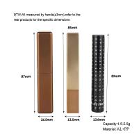China 2.5g 1.5g  Empty Round Lip Balm Containers Empty Lip Gloss Squeeze Tubes for sale