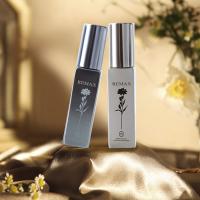China Clear Glass Perfume Bottle Cosmetic Packaging Gold Threaded Cap 50ml for sale