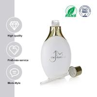 China Frosted Glass Cosmetic Packaging Bottles 50ml  With Dropper for sale