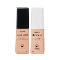 China 45ml Pink Glass Smooth rectangle bottle with white/black Lid for Cosmetic Glass Bottles for sale