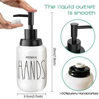 China 500ml White Cylindrical smooth with black pump for shampoo lotion bottle for sale