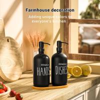 China 500ml Black cylindrical Frosted with black pump for shampoo lotion bottle for sale