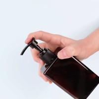 China 125ml Green rectangle smooth with black pump for shampoo lotion bottle for sale