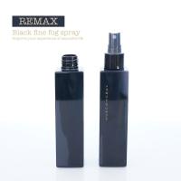 China Square Black Plastic Spray Bottle 150ml For Cosmetic Skin Care for sale