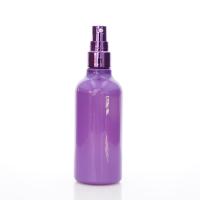 China 150ml Round Plastic Spray Bottle Purple Fine Flash Boston With Pump for sale
