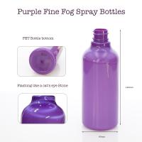 China 150ml Round Plastic Spray Bottle Purple Fine Flash Boston With Pump for sale