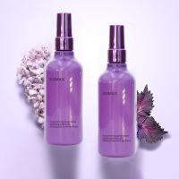 China 150ml Round Plastic Spray Bottle Purple Fine Flash Boston With Pump for sale
