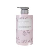 China 500ml Pink cylindrical smooth with Grey pump for shampoo lotion bottle for sale