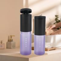 China 250ml Purple Cylindrical smooth with black cap for shampoo lotion bottle for sale