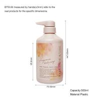 China 500ml white cylindrical smooth with white pump for shampoo lotion bottle for sale