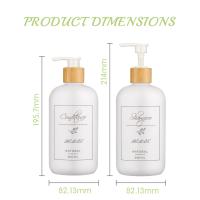 China 500ml white cylindrical smooth bottle for shampoo lotion bottle for sale