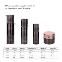China Luxurious Brown Bottle Glass Skincare Packaging Collection 4 Bottles For Ultimate Indulgence for sale