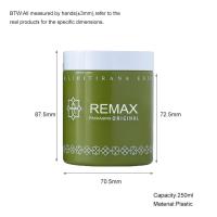 China 250g Plastic Cream Jar Green Matte Finish Generous Capacity Sleek White Lid for sale