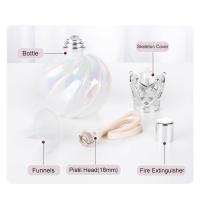 China White Glass Cosmetic Packaging Spherical Shell Pattern Catalytic Aromatherapy 100ml for sale
