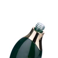 China Luxury 120ml Glass Cosmetic Packaging Green Lotion For Personal Care for sale