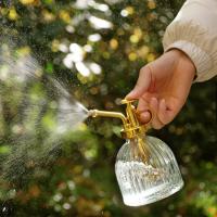 China 500 Ml Glass Sprayer Bottle Custom Multi Color Skirt Pressurized For Garden Watering for sale