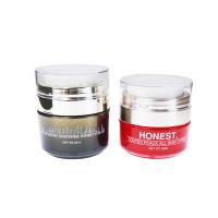 China 15ml 30ml 50ml Plastic Cream Jar Brightening Press Plastic  For Facial Treatment for sale