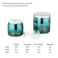 China 15ml 30ml 50ml Plastic Cream Jar Brightening Press Plastic  For Facial Treatment for sale