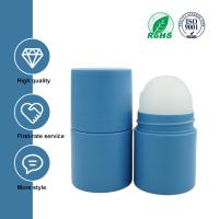 China 50ml Plastic Roll On Bottle Fantastic Deep Blue For Body Care for sale