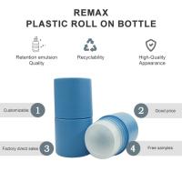 China 50ml Plastic Roll On Bottle Fantastic Deep Blue For Body Care for sale