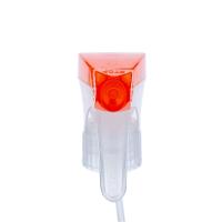 China Mini 28/410 Pump Spray Bottle Parts Orange Translucent Ergonomic for sale