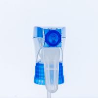 China Customizable Pump Spray Bottle Parts 28/410 Blue Frosted Spray Trigger for sale