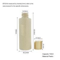 China 250ml Grey cylindrical smooth with Golden pump for shampoo lotion bottle for sale