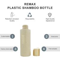 China 250ml Grey cylindrical smooth with Golden pump for shampoo lotion bottle for sale